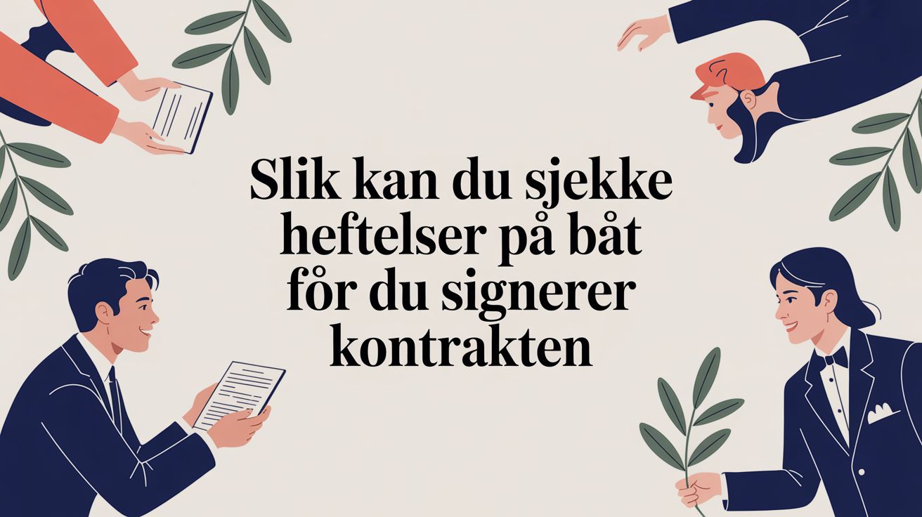 Slik kan du sjekke heftelser på båt før du signerer kontrakten – Marine ...